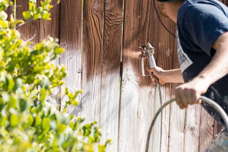 How to Paint a Fence with a Sprayer - DIY Painting Tips