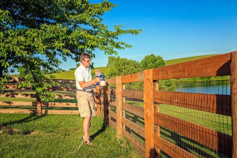 How to Paint a Fence with a Sprayer - DIY Painting Tips